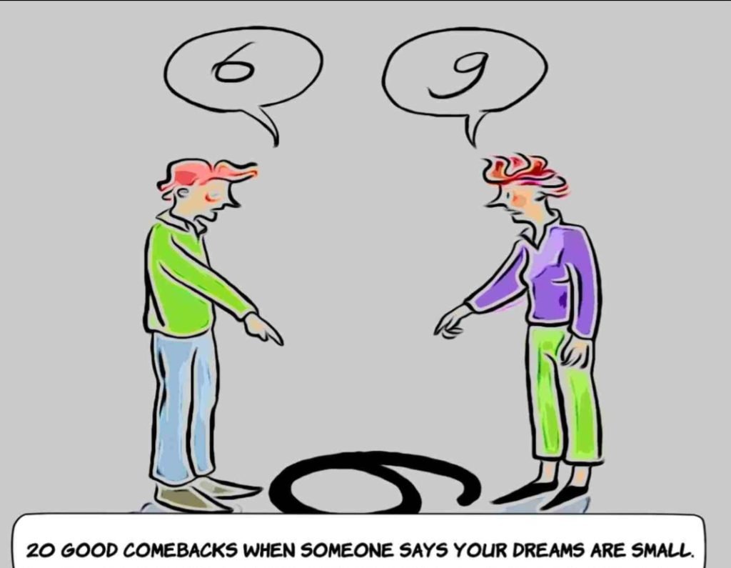 20 Good Comebacks When Someone Says Your Dreams Are Small - RoastHow